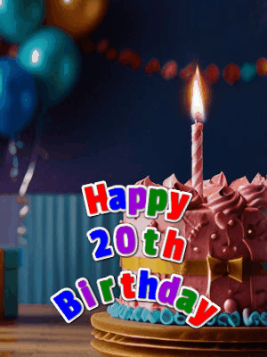 Happy 20th Birthday GIF 106