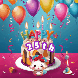 Happy 25th Birthday GIF 160