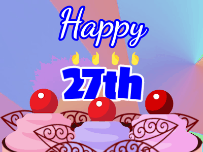 Happy 27th Birthday GIF 165