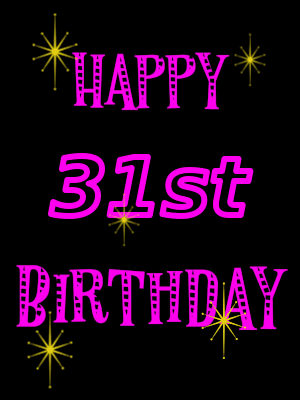 Happy 31st Birthday GIF 164