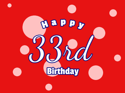 Happy 33rd Birthday GIF 138