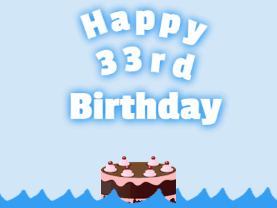Happy 33rd Birthday GIF 167