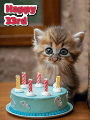 Happy 33rd Birthday GIF 41