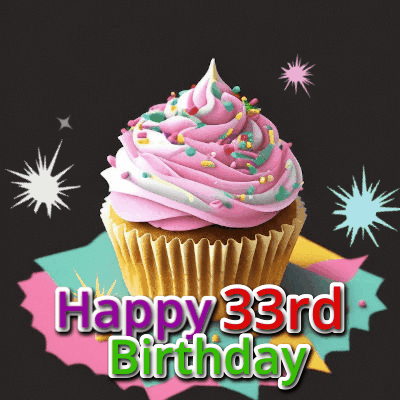 Happy 33rd Birthday GIF 94