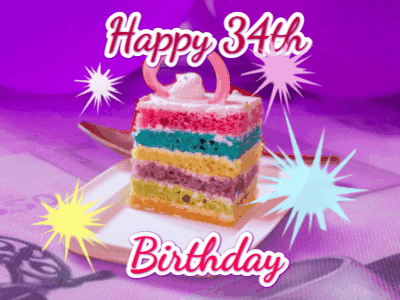 Happy 34th Birthday GIF 141