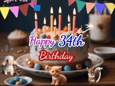 Happy 34th Birthday GIF 154