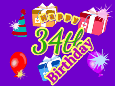 Happy 34th Birthday GIF 23