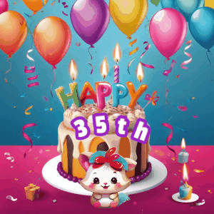 Happy 35th Birthday GIF 160