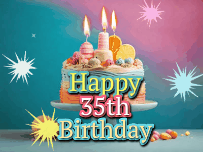 Happy 35th Birthday GIF 74