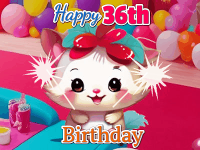 Happy 36th Birthday GIF 135
