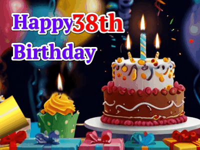 Happy 38th Birthday GIF 98
