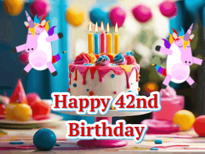 Happy 42nd Birthday GIF 32