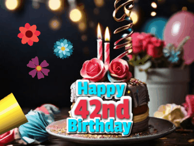 Happy 42nd Birthday GIF 49