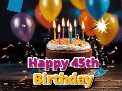 Happy 45th Birthday GIF 30