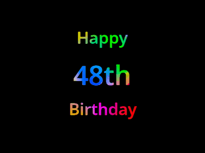 Happy 48th Birthday GIF 132