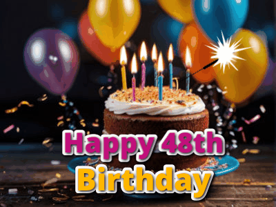 Happy 48th Birthday GIF 30
