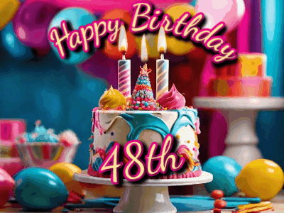Happy 48th Birthday GIF 73