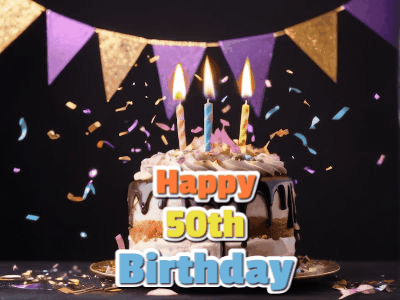 Happy 50th Birthday GIF 78