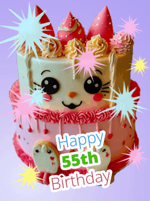 Happy 55th Birthday GIF 128