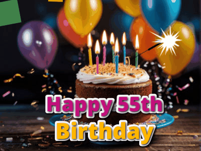Happy 55th Birthday GIF 30