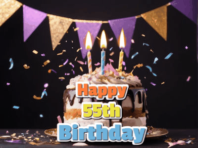 Happy 55th Birthday GIF 78