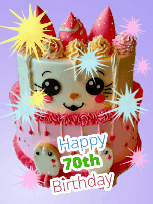 Happy 70th Birthday GIF 128