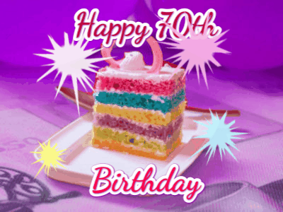 Happy 70th Birthday GIF 141