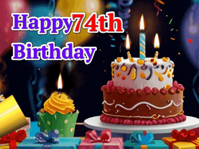 Happy 74th Birthday GIF 98