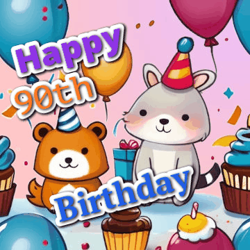 Happy 90th Birthday GIF 122