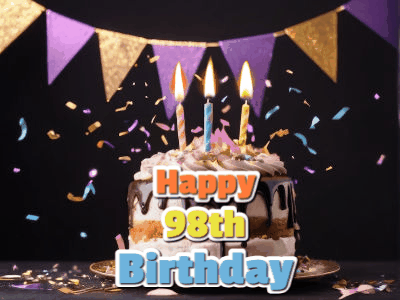 Happy 98th Birthday GIF 78