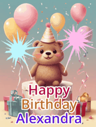 Happy Birthday Alexandra GIFs