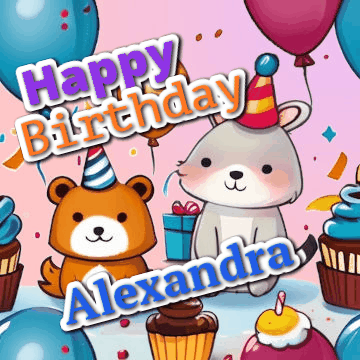 Happy Birthday Alexandra GIF 115