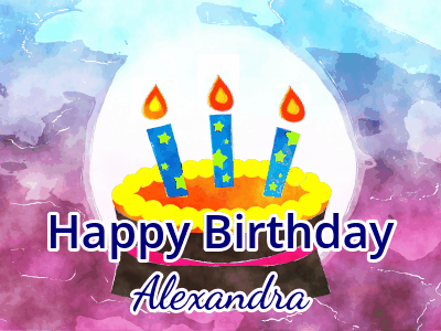 Happy Birthday Alexandra GIF 122