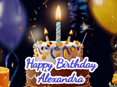 Happy Birthday Alexandra GIF 141