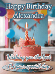 Happy Birthday Alexandra GIFs