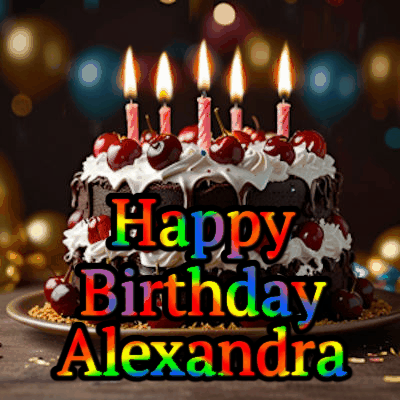 Happy Birthday Alexandra GIF 149