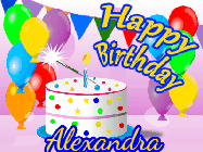 Happy Birthday Alexandra GIFs