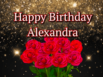 Happy Birthday Alexandra GIF 25