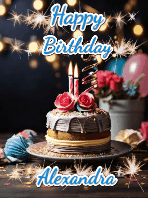 Happy Birthday Alexandra GIF 57