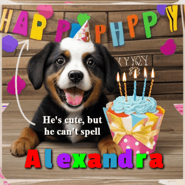 Happy Birthday Alexandra GIF 82