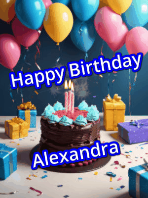 Happy Birthday Alexandra GIF 96