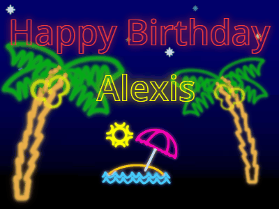 Happy Birthday Alexis GIF 118