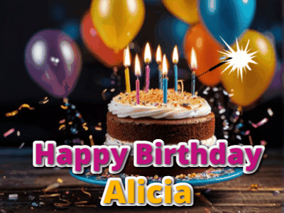 Happy Birthday Alicia GIF 20