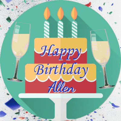 Happy Birthday Allen GIF 100