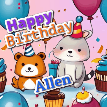Happy Birthday Allen GIF 117