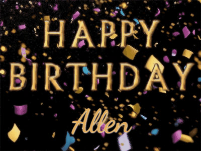 Happy Birthday Allen GIF 132