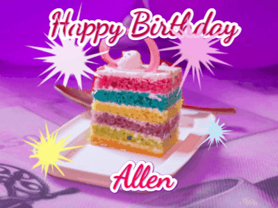 Happy Birthday Allen GIF 136