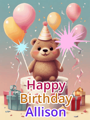 Happy Birthday Allison GIF 107