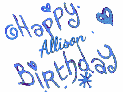 Happy Birthday Allison GIF 133