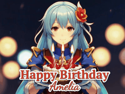 Happy Birthday Amelia GIF 60